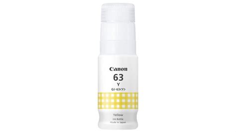 Genuine Yellow Canon Gi63 Ink Bottle Cartridge 70 Ml