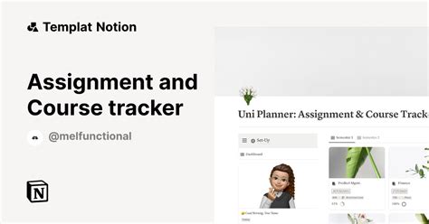 Assignment And Course Tracker Templat Oleh Melo Notion Marketplace