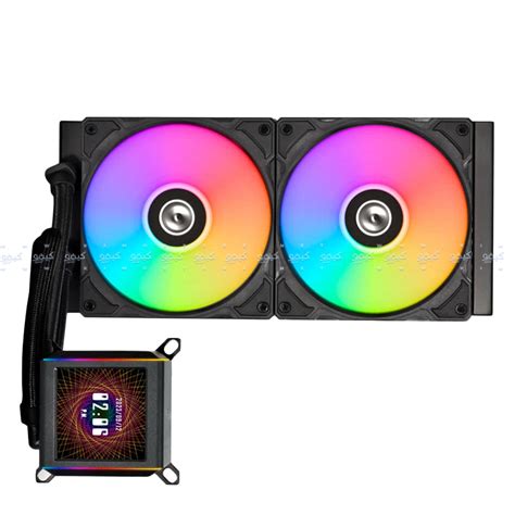 Lian Li Galahad Ii Lcd 280mm Argb Aio Cpu Liquid Cooler Black