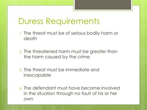 What Are The Types Of Duress At Spencer Boland Blog