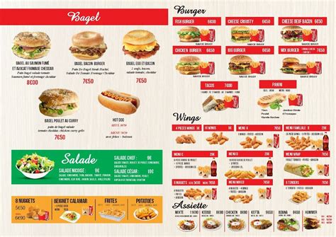 Menu At Sam Kebab Fast Food Paris