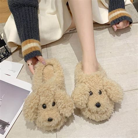 갓샵 귀여운 푸들 털 슬리퍼 실내화 뽀글이 거실 실내 사무실 사무용 학교 여자 여성 예쁜 위시버킷