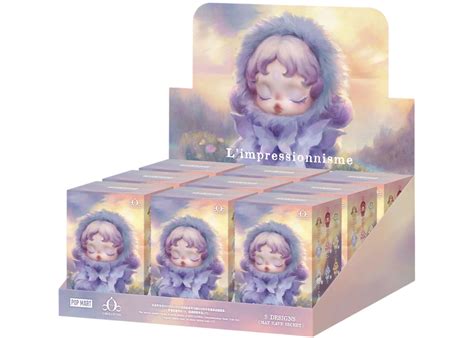 Pop Mart Limpressionnisme θskullpanda Series Plush Doll Sealed Case 9 Blind Box Us
