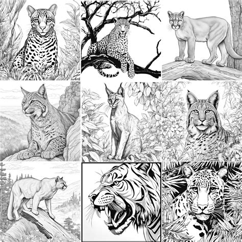 Wild Cats Coloring Pages Printable [2025]