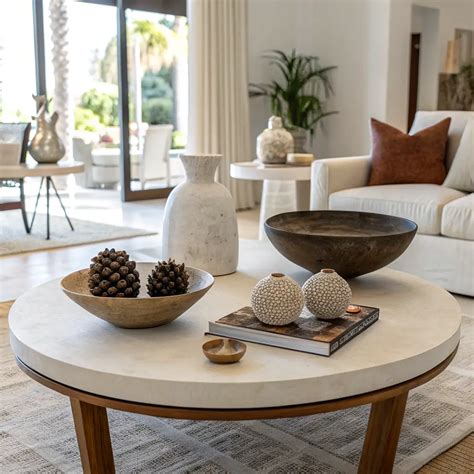15 Elegant Round Coffee Table Decor Ideas Youll Love