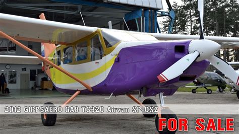 Gippsaero Ga8 Tc320 Airvan Sp Osz For Sale Youtube
