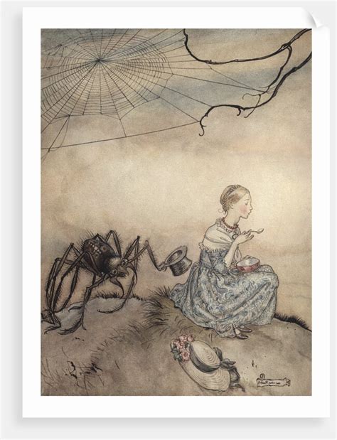 Little Miss Muffet Illustration Posters And Prints By Arthur Rackham