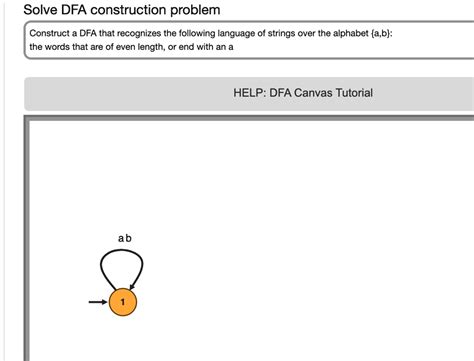 Solve Dfa Construction Problem Construct A Dfa That Recognizes The Following Language Of Strings