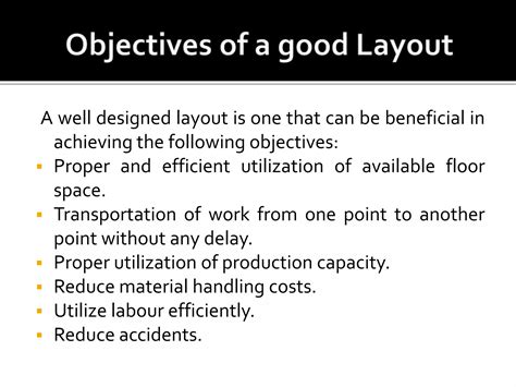 Facility Layout Pptx