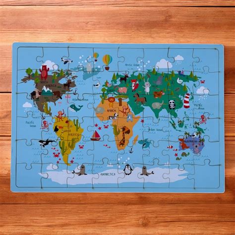 World Map Jigsaw Puzzle Winkslab