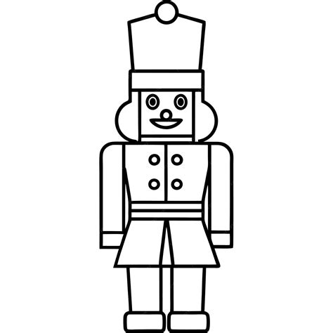 Classic Nutcracker Figurines Vector Line Art Premium Ai Generated Vector