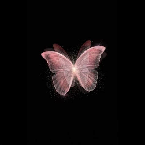 Pink Butterfly Icon Black And Pink Icon Butterflies Pink Aesthetic