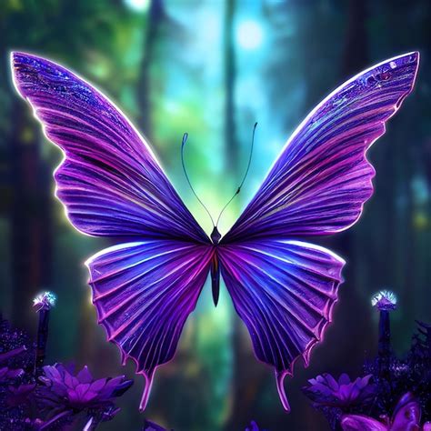 Verdadera Mariposa Morada