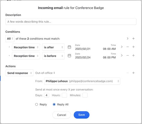 How To Set Up An Out Of Office Auto Response For Specific Dates