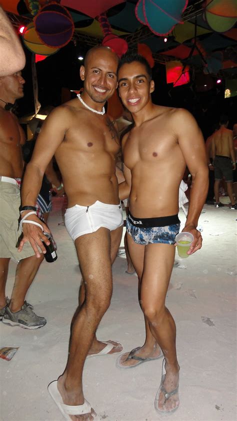 Sexy Latin Men Dance In The Sand White Party Muscle Beach Flickr