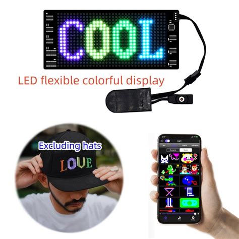 Custom Programmable LED Sign USB 5V Bluetooth Logo Light Text Pattern Animation Pixel Block