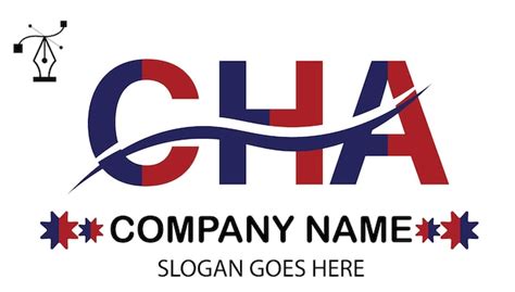 Premium Vector Cha Letter Logo