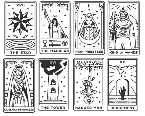 Celestial Tarot Cards Svg Major Arcana Witch Designs Digital Download