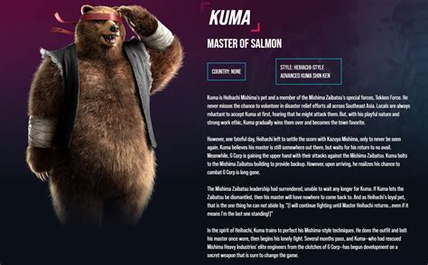 Kuma Tekken 8 Bio R Kappachino