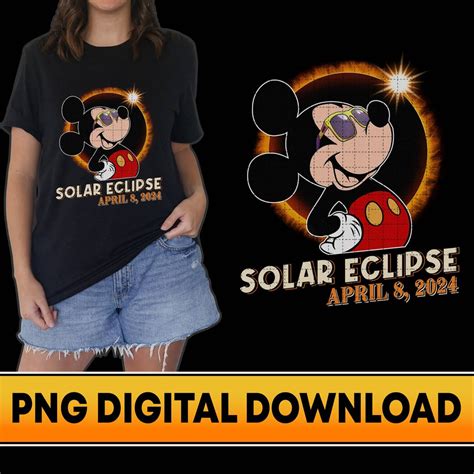 Mickey Total Solar Eclipse Png Mickey Solar Eclipse Png Totality Png Solar Eclipse 2024 Png