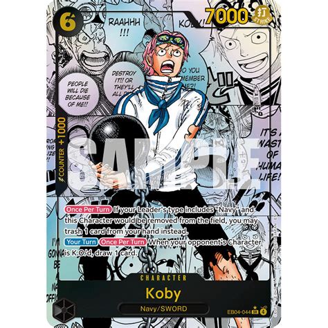 Opcg Eb04 044 Sr Koby Manga Bento Gaming