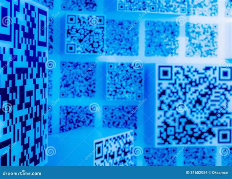 Two Dimension Code Blue Science And Technology Wallpaper Background