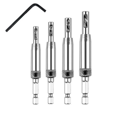 Pieces Hinge Drill Bit Set Self Centering Hinge Drill Bits Set Hinge Drill Bits Hss Self