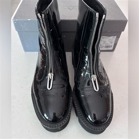 Aquatalia Shoes Aquatalia Angelina Patent Leather Ankle Boots Worn