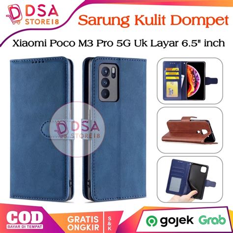 Jual Case Poco M3 Pro Casing Poco M3 Pro Leather Case Flip Cover