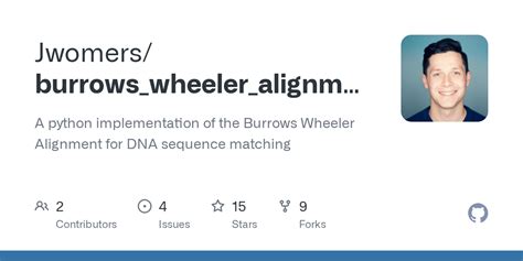 Github Jwomersburrowswheeleralignment A Python Implementation Of The Burrows Wheeler