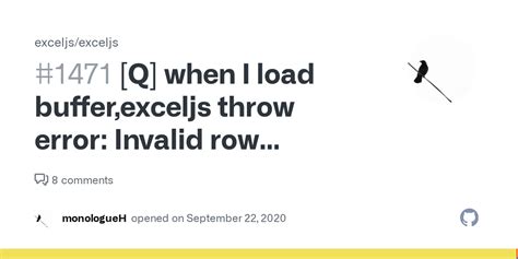 Q When I Load Bufferexceljs Throw Error Invalid Row Number In Modelwhat May Make This