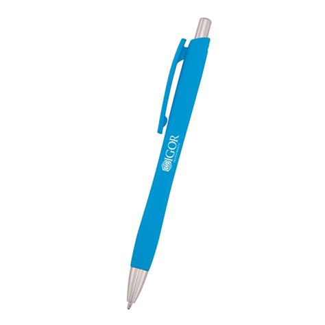 Riel Pen Chrome Trim Branded Ballpoint Pen With Company Name Crestline