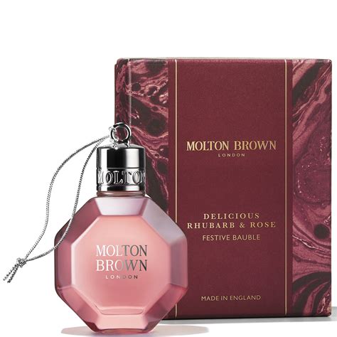 Molton Brown Delicious Rhubarb And Rose Festive Bauble 75ml Lookfantastic