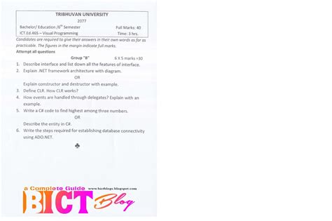 Visual Programming With C Old Questions Noted Insights