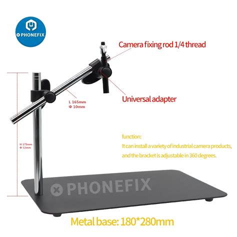 Articulating Arm Pillar Clamp Camera Bracket Base Webcam Mount Stand
