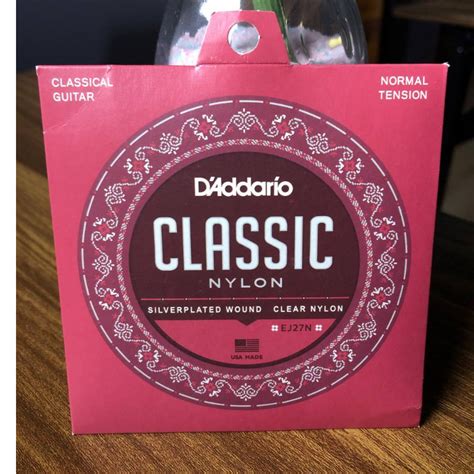 Daddario Classical Guitar Strings Nylon Ej27n Shopee Malaysia