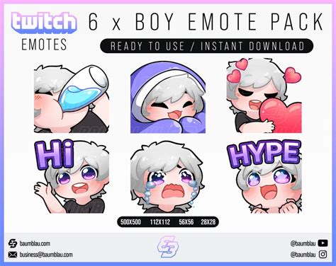 Twitch Emotes Twitch Sub Emotes Discord Emotes Text Emotes Boy