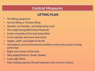Lifting And Rigging Safety Trainingpptx