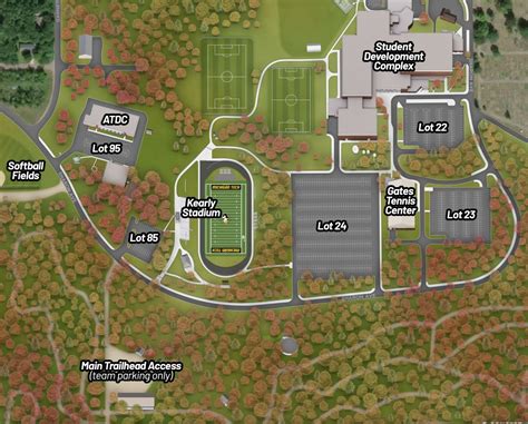 Michigan Tech Campus Map Printable Map