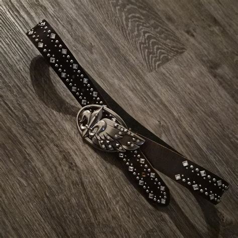 Y2k Miss Me Rihnstone Belt 2000s Belt Altfasion Depop