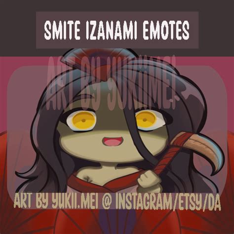 Twitch Emotes Izanami Smite Bundle Discord Emotes Chibi Emotes Etsy