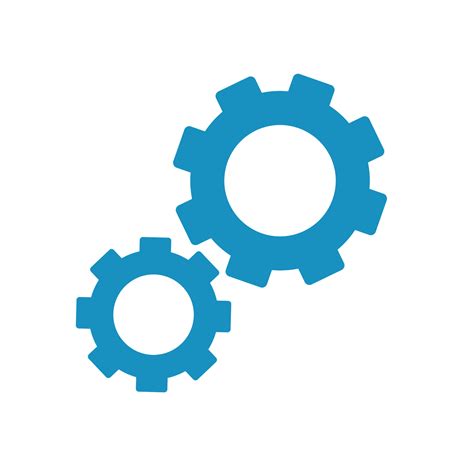 Cogwheel Cartoon Icon Isolated Vector Illustration 20364141 Vector Art