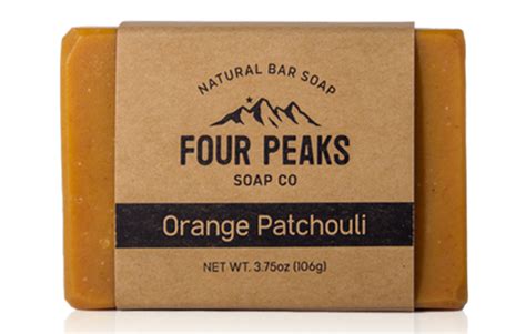 Orange Patchouli Natural Bar Soap Four Peaks Soap Co