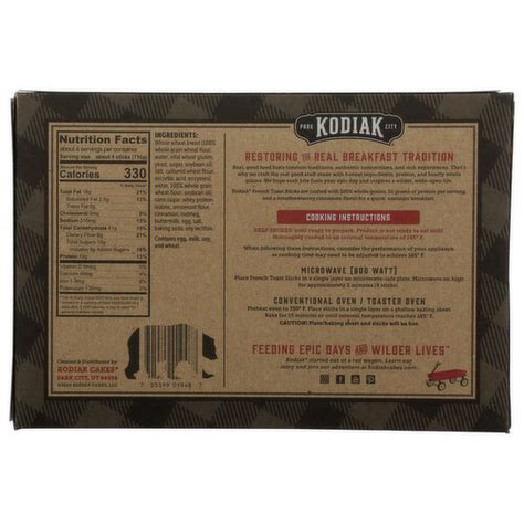 Kodiak Cakes Protein Packed Cinnamon French Toast Sticks 145 Ounce