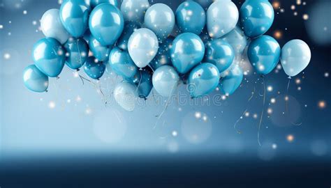 Congratulations Background In Blue Blue Balloons Background With White