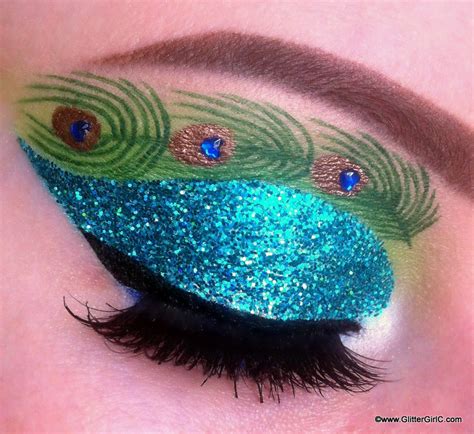 Peacock Makeup Look D Glittergirlc