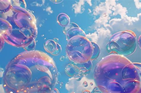 Premium Photo Vivid Bubbles In A Lifelike Cleaning Simulation Created