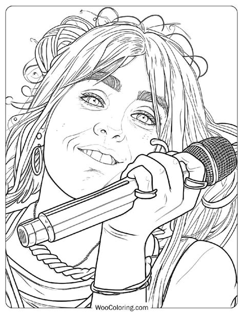 22 Billie Eilish Coloring Pages Free Pdf To Print Woo Coloring