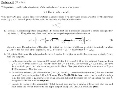 Solved This Problem Considers The Rise Time Tr Of The