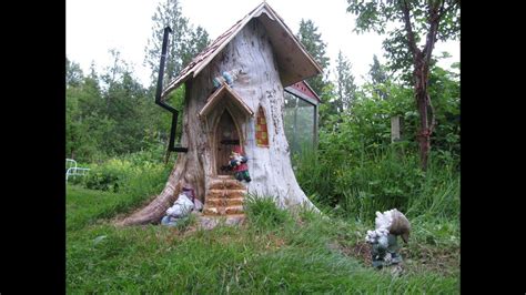 Make Your House For A Garden Gnome Turn Planter Into Gnome House